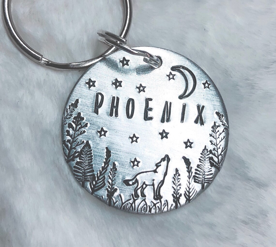 Wilderness Dog Tags, Wolf Dog Tags, Custom Dog Tags, Personalized Dog ...
