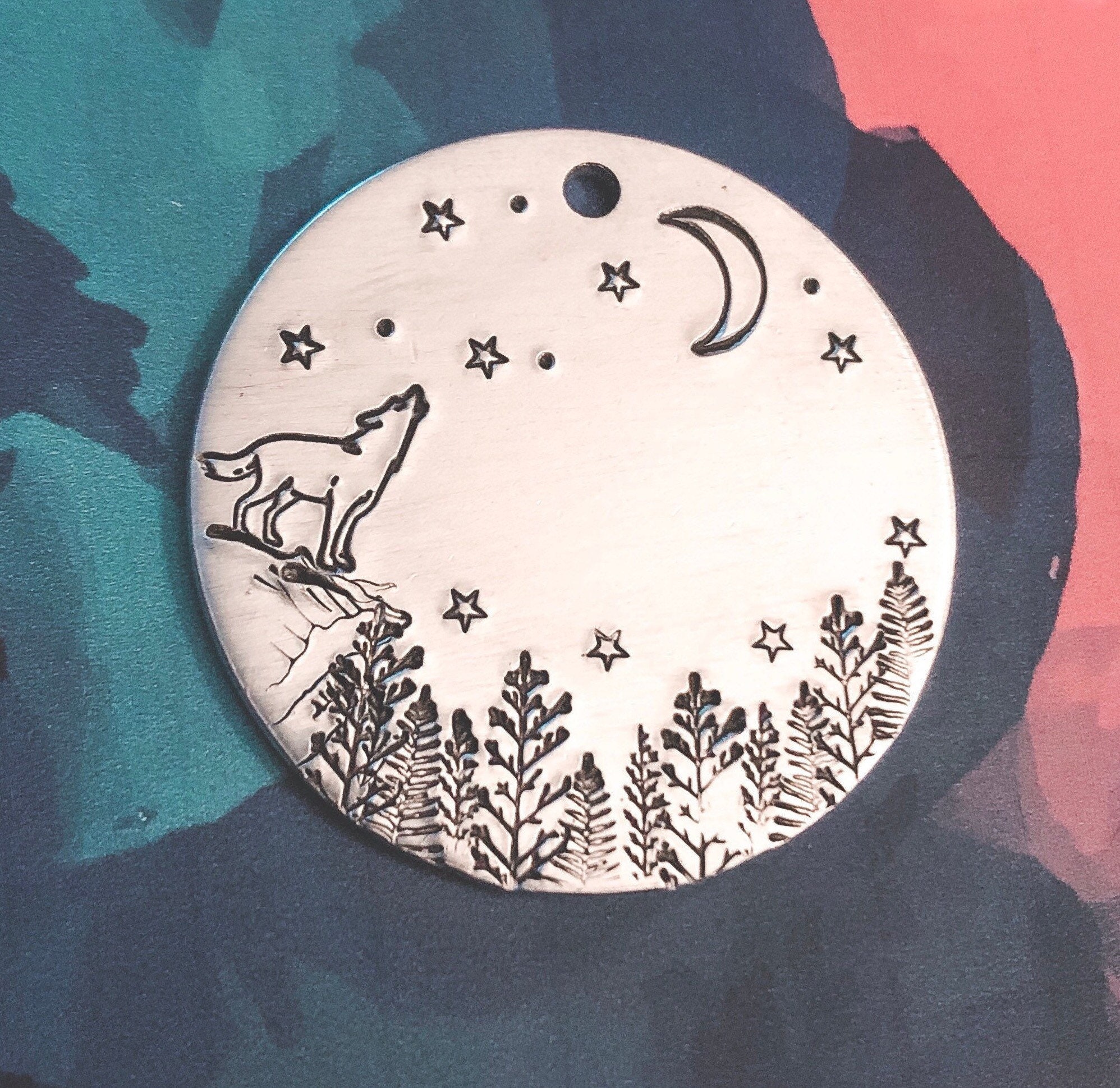 Wilderness Dog Tags Wolf Dog Tags Custom Dog Tags - Etsy