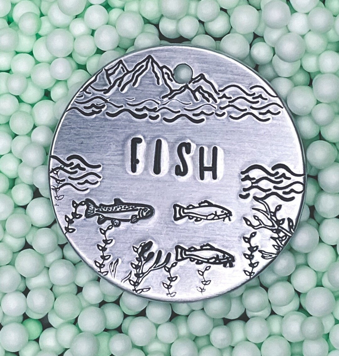 Fish Dog Tag : Cat Tag, Pet ID Tag, Custom Dog Tag, Personalized Dog ...