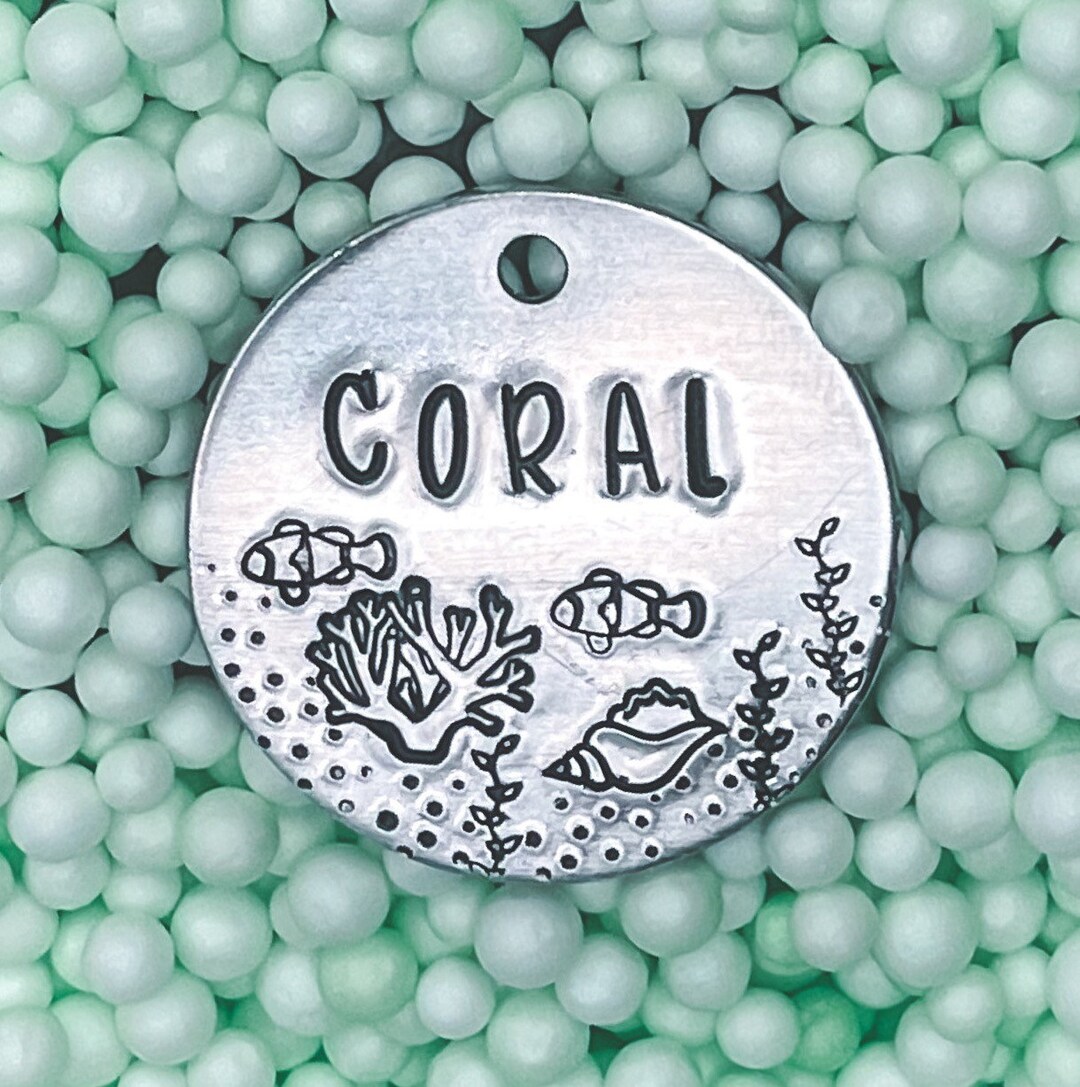 Ocean Dog Tag, Fish Dog Tag, Custom Dog Tag, Personalized Dog Tag, Dog ...