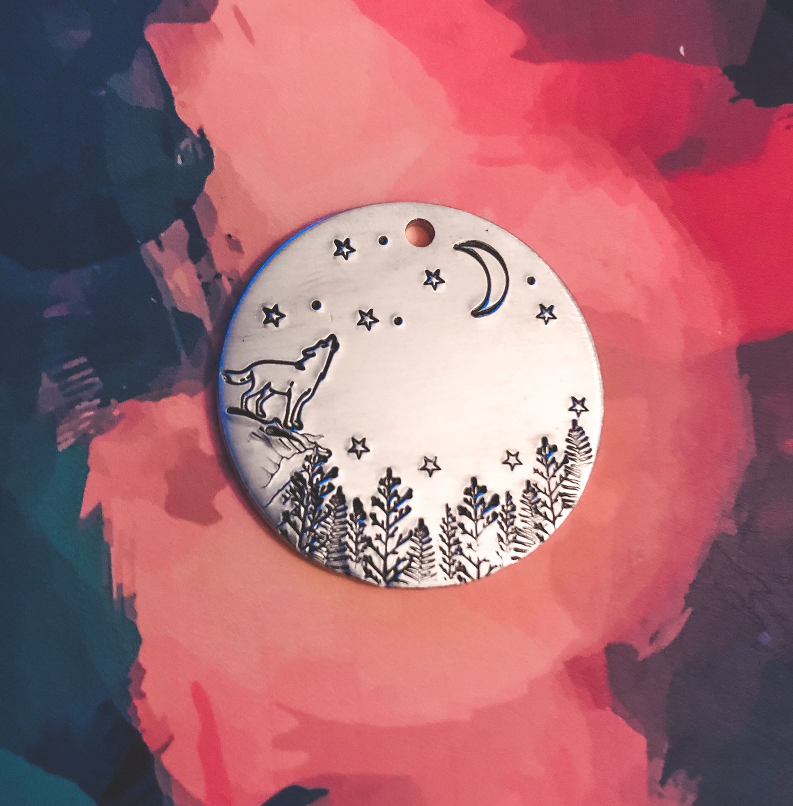 Wilderness Dog Tags Wolf Dog Tags Custom Dog Tags - Etsy