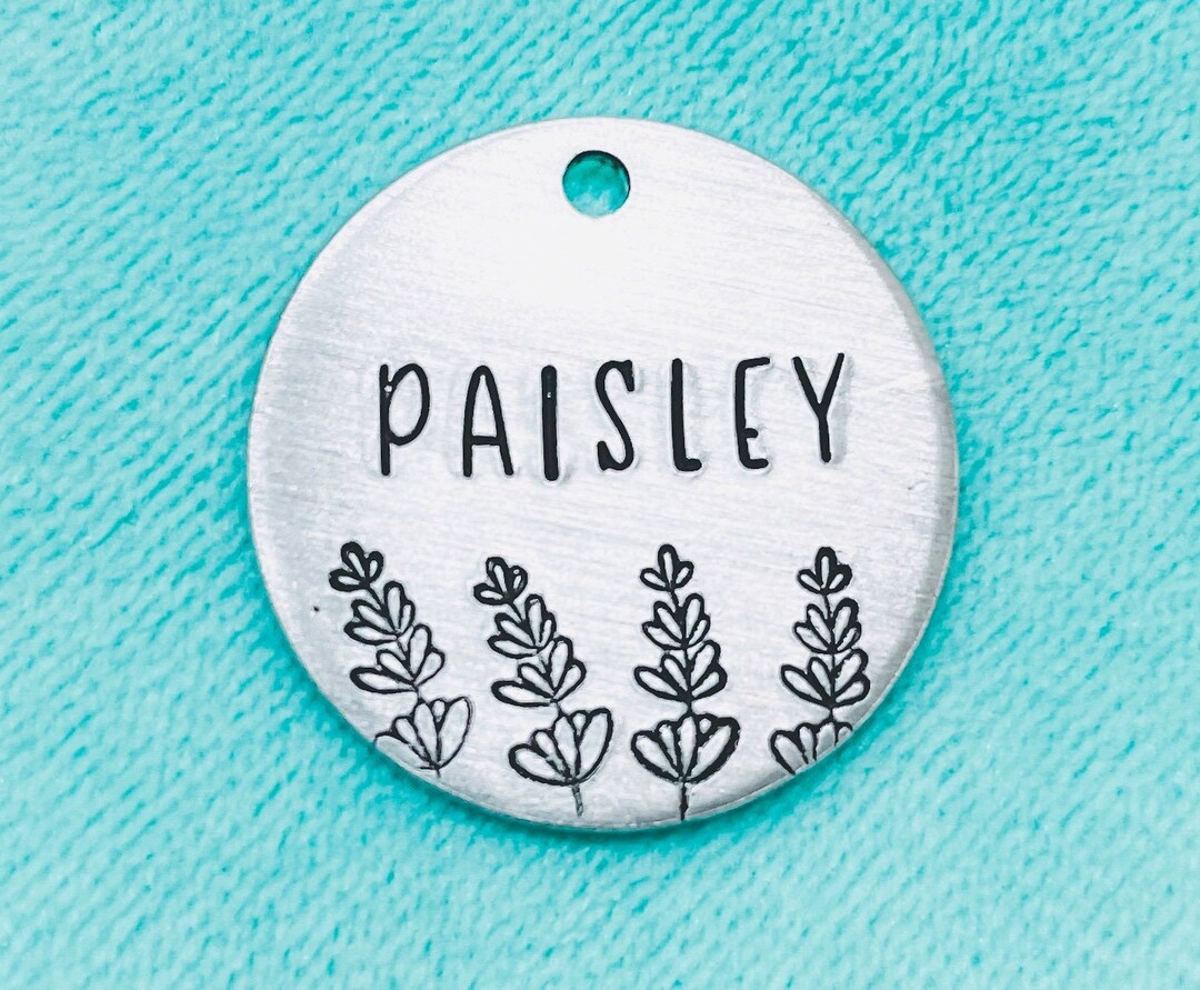 Flower Dog Tag, Flowers, Dog Tags, Pet ID Tags, Custom Dog Tags, Pet ID ...