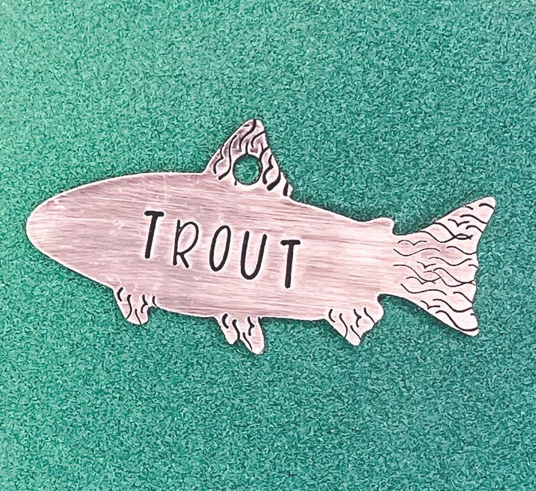 Fish Dog Tag, Trout Dog Tag, Summer Dog Tag, Ocean Dog Tag, Custom Dog ...