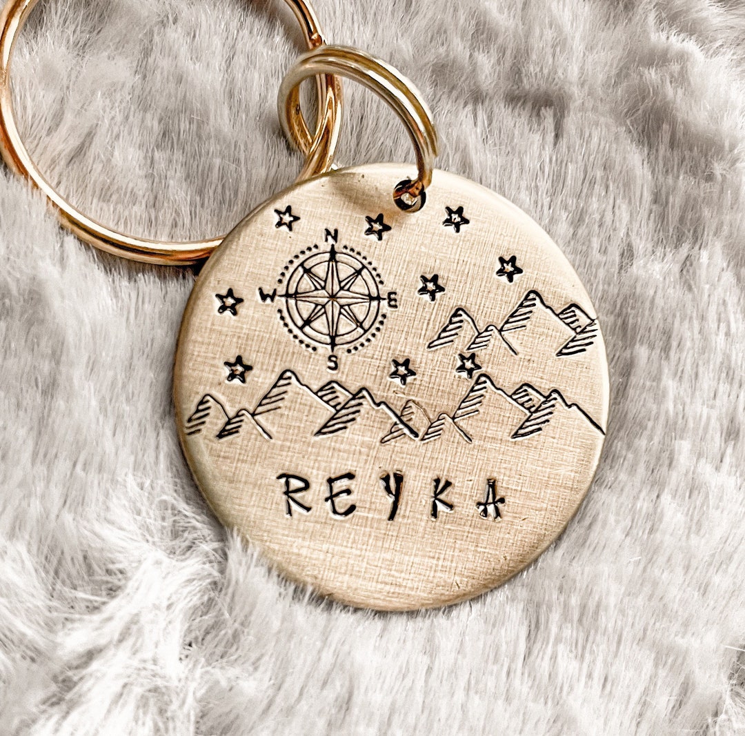 Compass Dog Tag, Dog Tags, Pet ID Tags, Adventure Dog Tag, Pet ID Tags ...