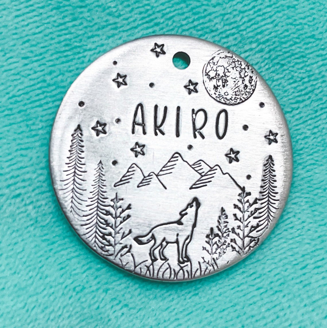 Wilderness Dog Tags Wolf Dog Tags Custom Dog Tags | Etsy