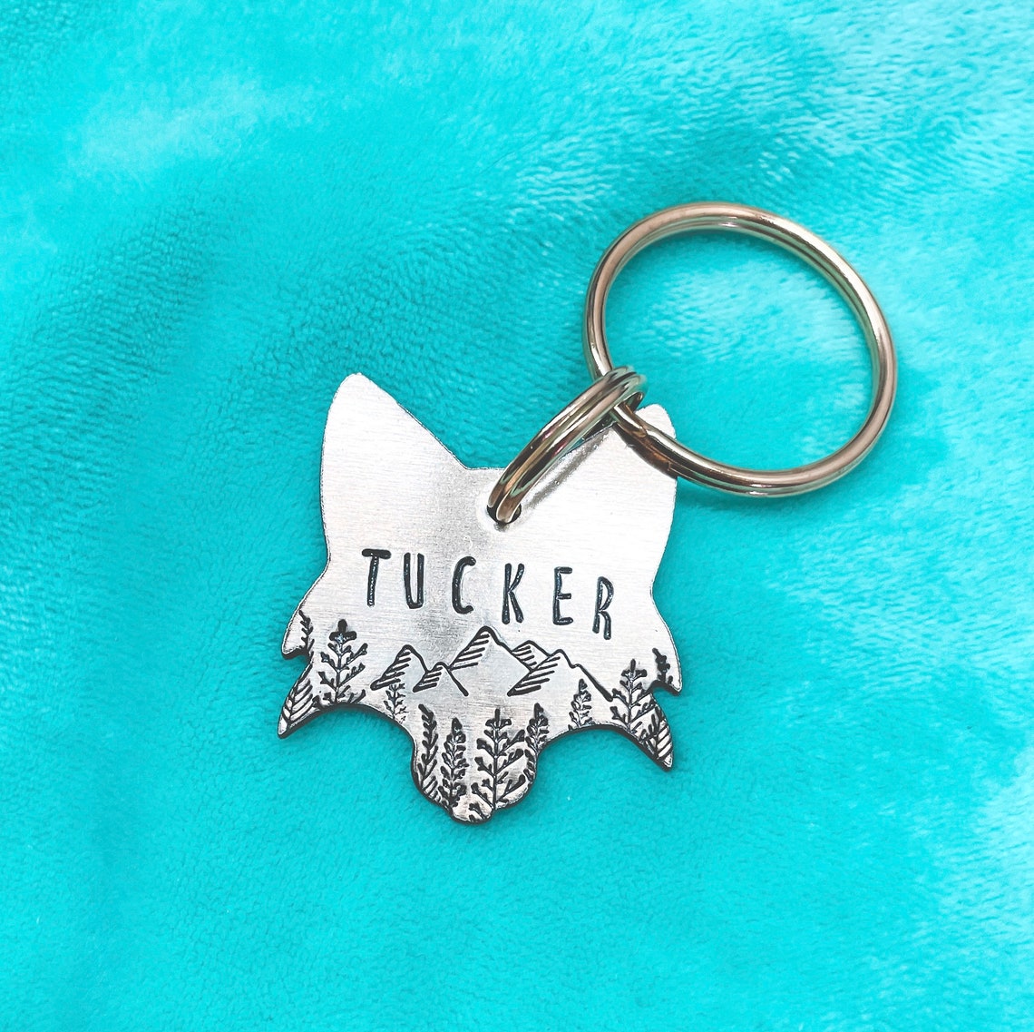 Fox Shaped Dog Tag Adventure Tags Wilderness Dog Tags Pet - Etsy