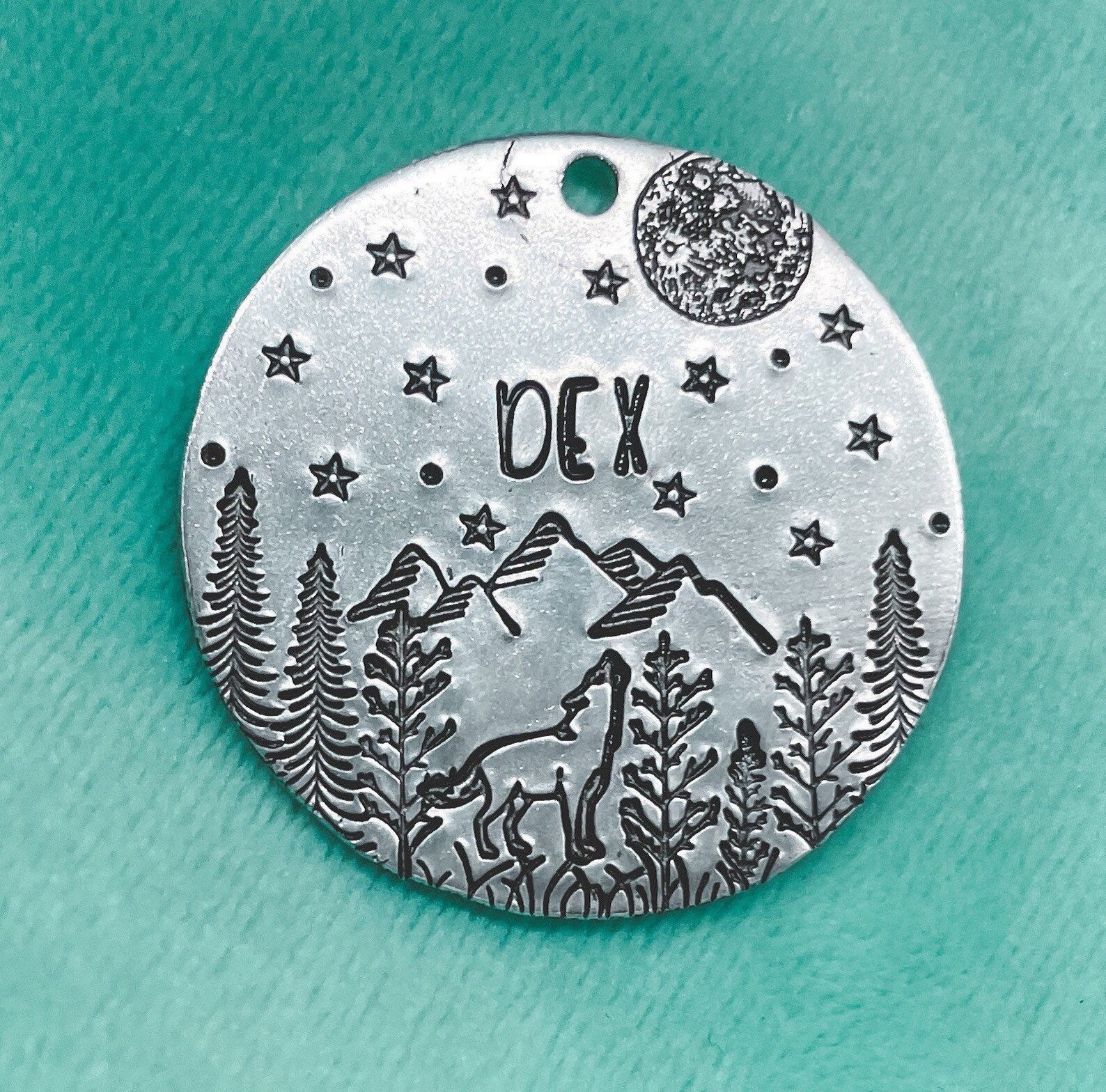 Wilderness Dog Tags Wolf Dog Tags Custom Dog Tags | Etsy