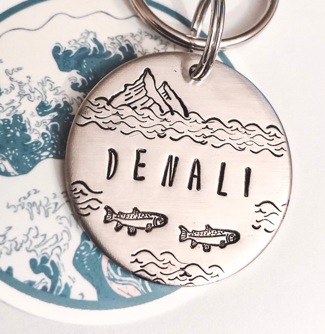 Fish Dog Tag : Cat Tag, Pet ID Tag, Custom Dog Tag, Personalized Dog ...