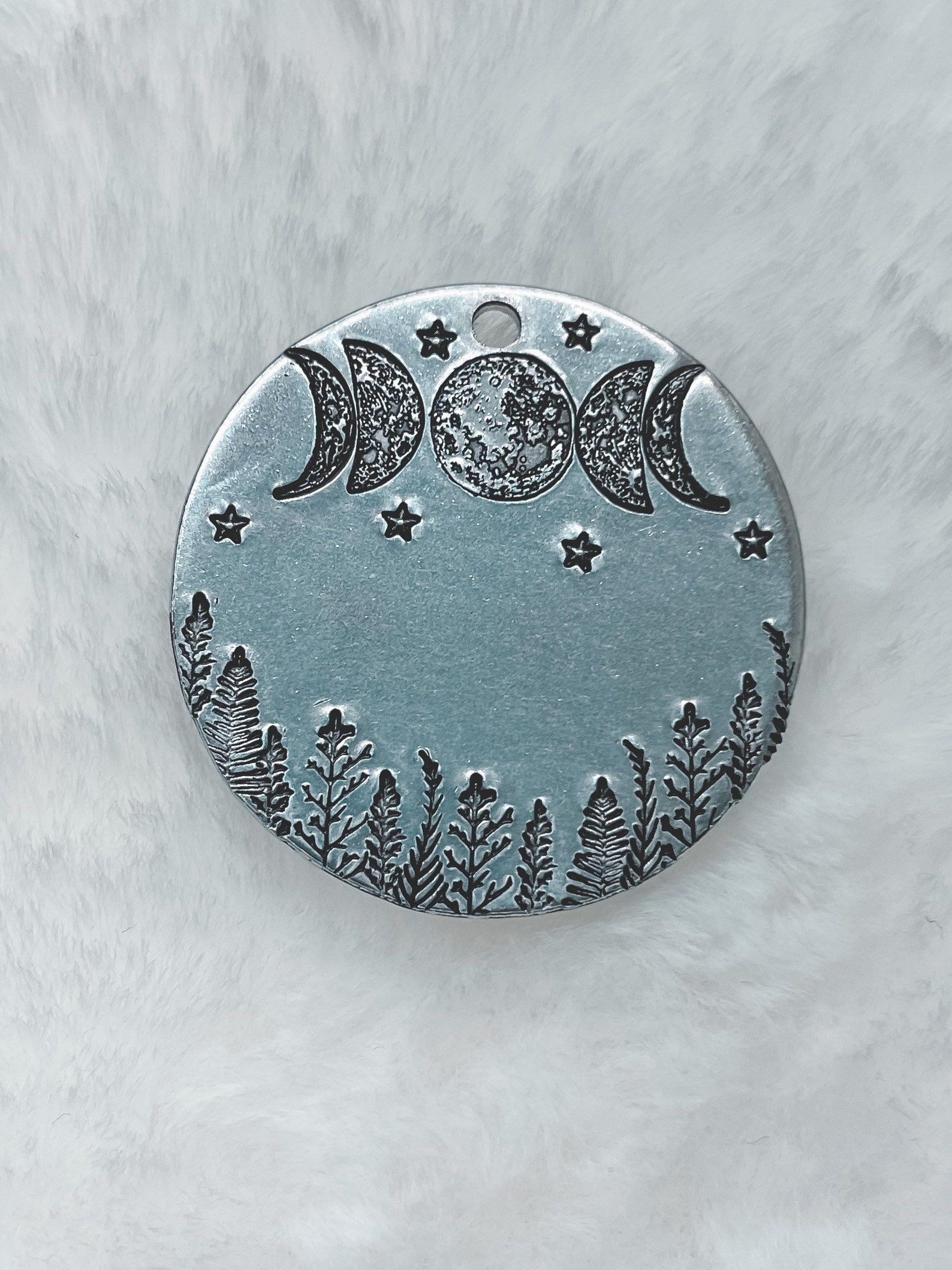 Moon Phase Tag Dog Tags Night Sky Dog Tag Pet Ids Custom | Etsy