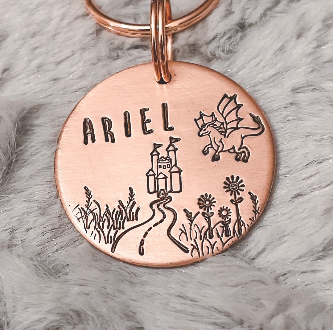 Dragon Dog Tags, Fairytale Dog Tags, Custom Dog Tags, Personalized Dog ...