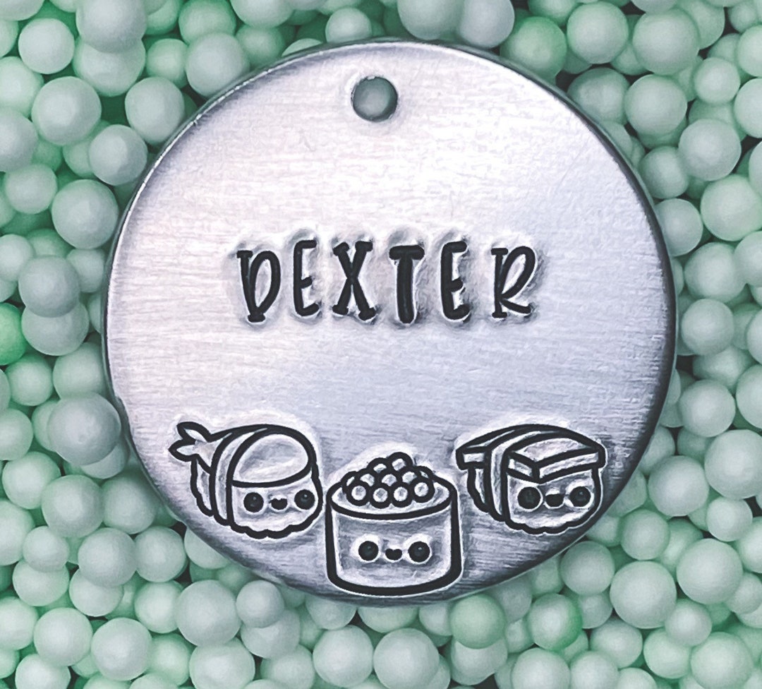 Personalized Dog Tag, Sushi Dog Tag, Pet Dog Tag, Custom Dog Tag, Dog ...
