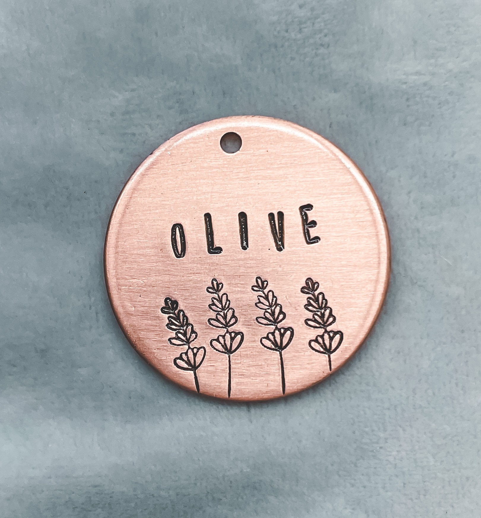 Flower Dog Tag Flowers Dog Tags Pet ID Tags Custom Dog | Etsy