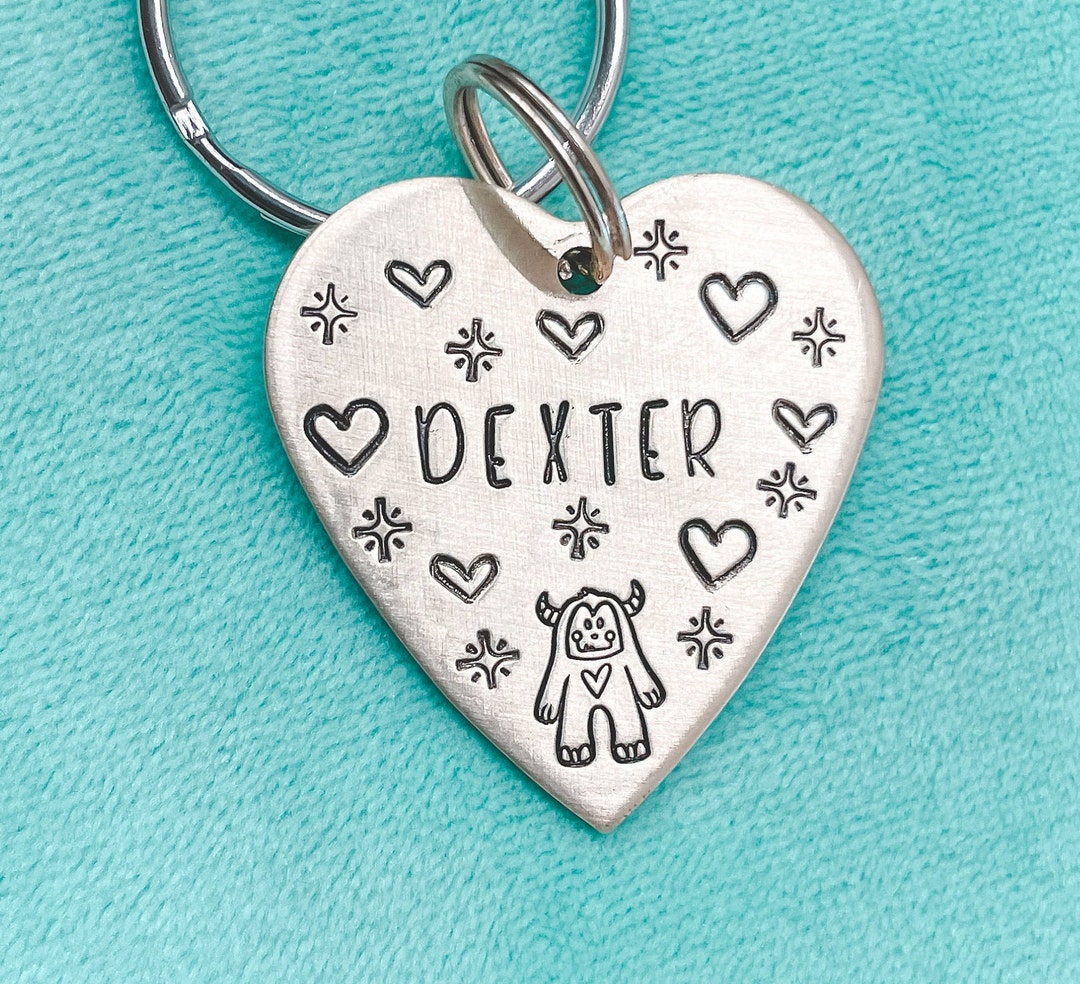 Dog Tags, Heart Dog Tags, Heart Shaped Dog Tag, Valentine's Day Dog Tag ...