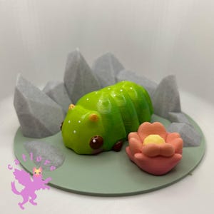 3D Printed Articulating Grub Flexi Fidget, Cute Fidget Toy, Hand ...