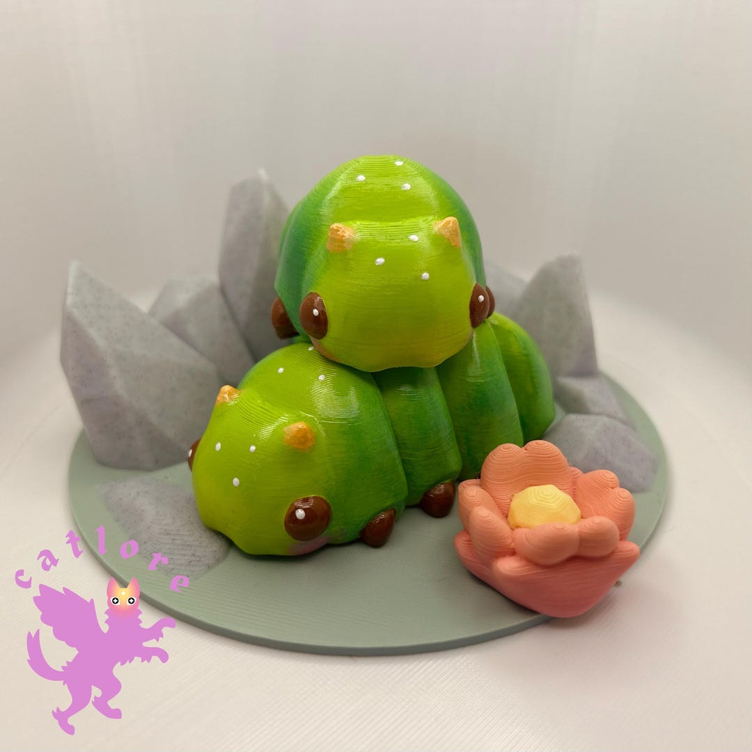 3D Printed Articulating Grub | Flexi Fidget, Cute Fidget Toy, Hand ...