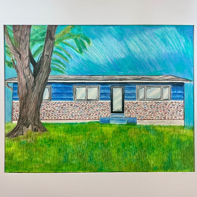 Colored Pencil House - Etsy