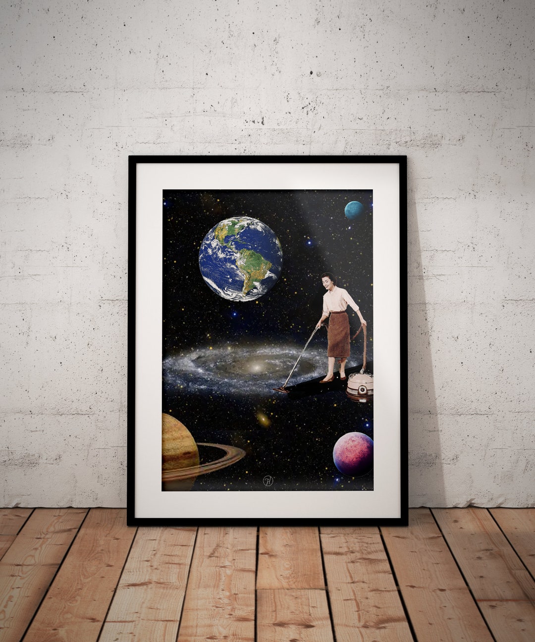 Spring Cleaning Vintage Inspired Surrealist Collage Print - Etsy