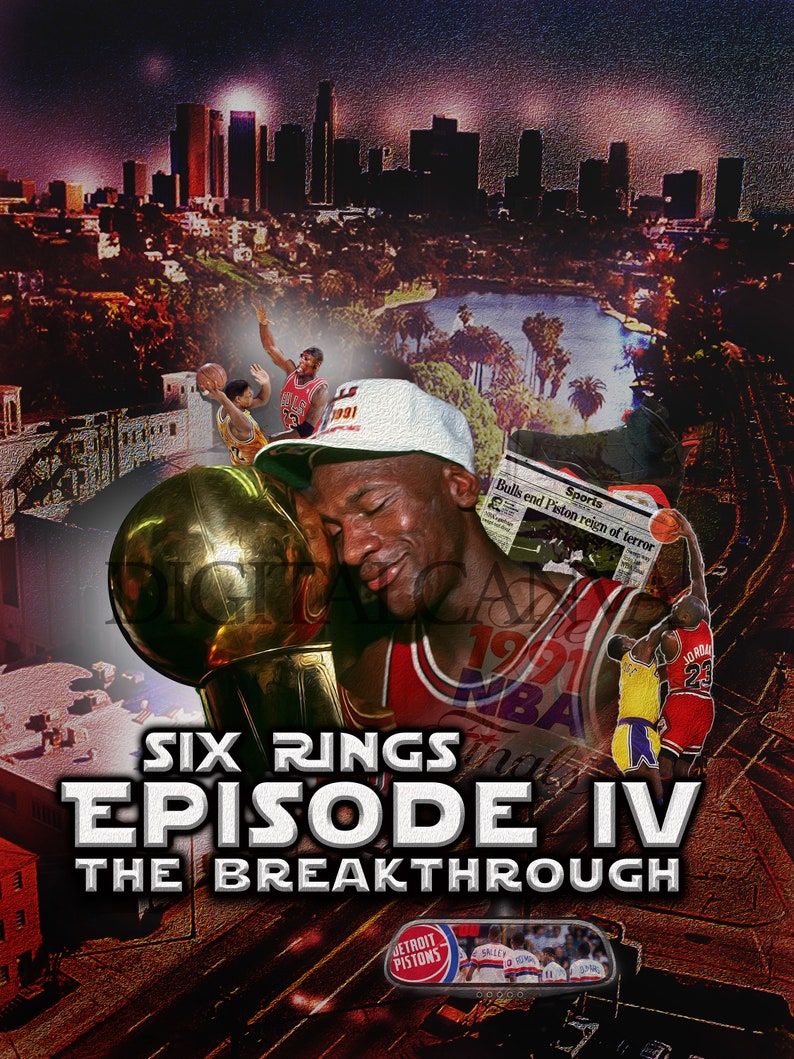 Michael Jordan - Movie Poster Series- Six Rings Saga - Episode VI - the ...