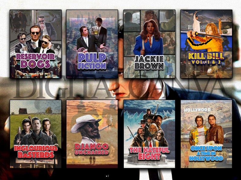 Quentin Tarantino - Film Collection - Poster Series - Horizontal ...