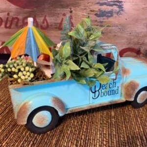 Personalized Rustic Farmhouse Table Top Truck Wedding Centerpiece or ...