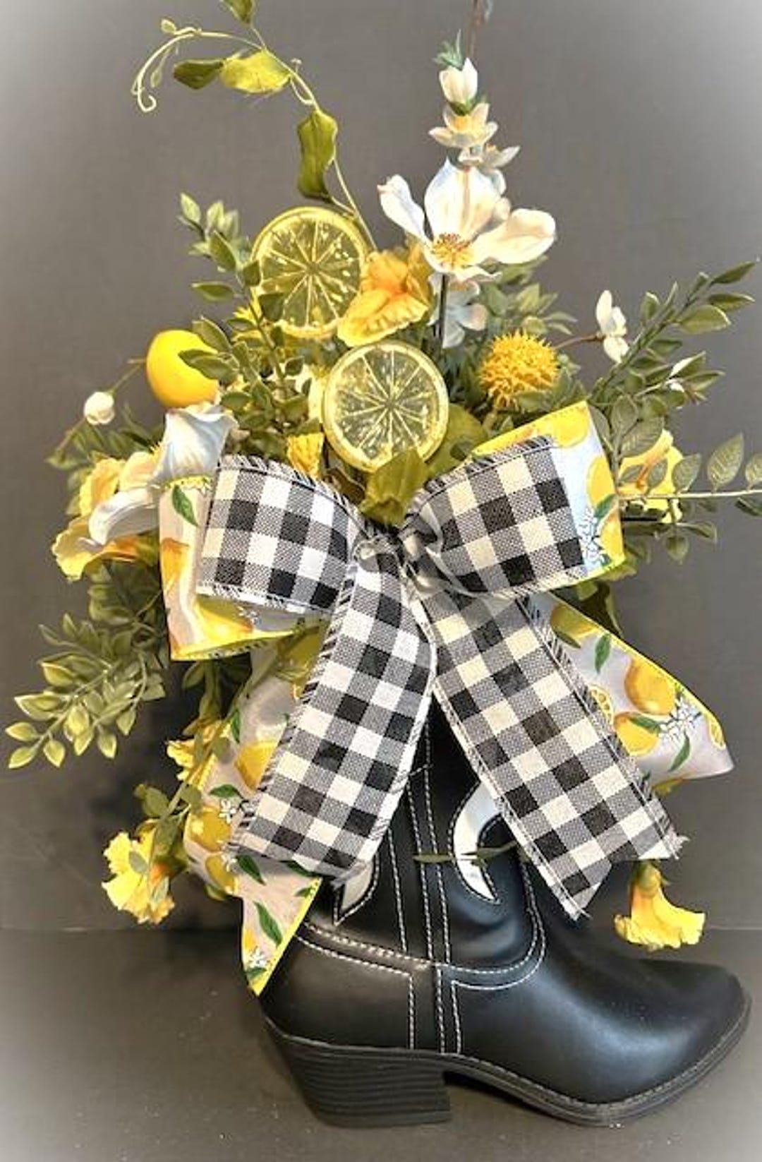Western Farmhouse Cowboy Boot Décor "fresh Squeezed" - Etsy