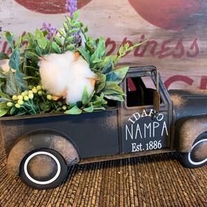 Personalized Rustic Farmhouse Table Top Truck - Wedding Centerpiece or ...
