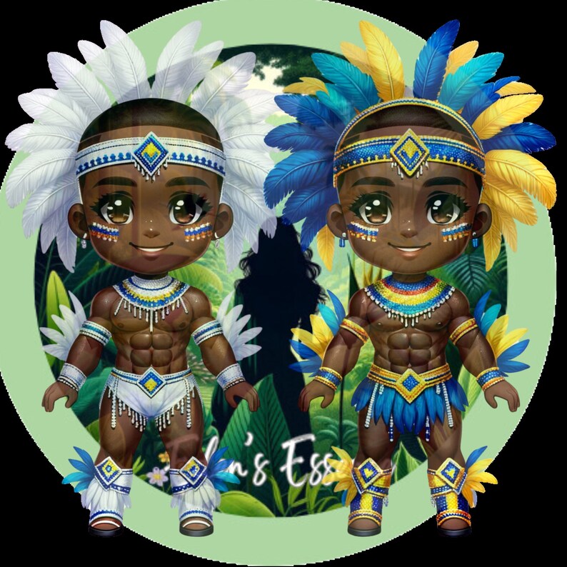 Chibi Dolls of Carnival | PNG | Transparent | Printart Bundle | Print ...