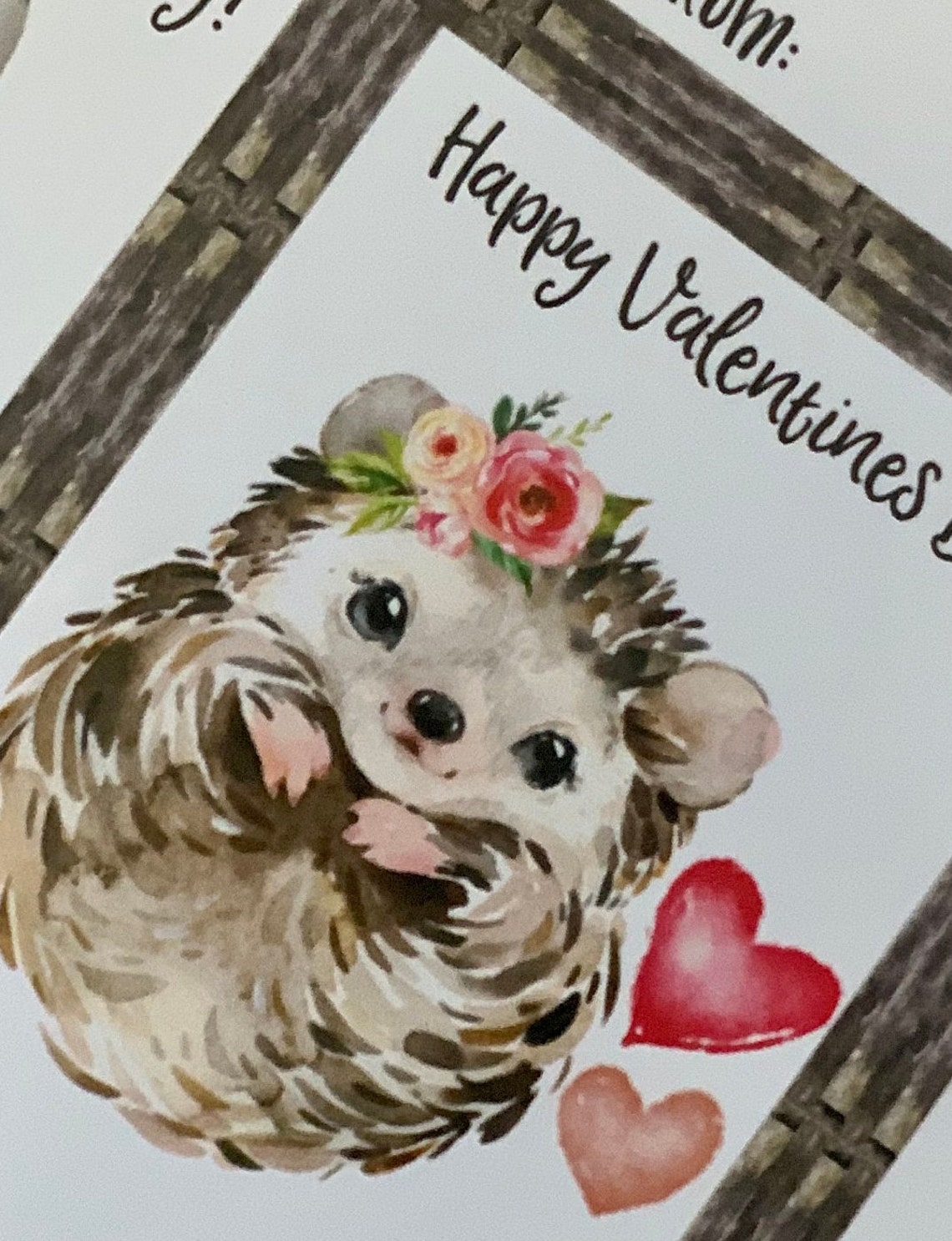 Printable Valentine Cards Instant Digital Download, Woodland Animals ...