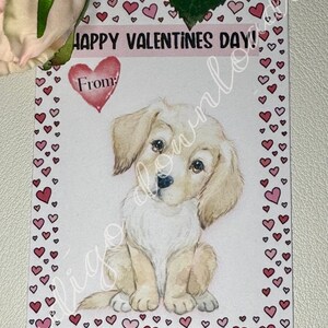 Printable Valentine Cards Instant Digital Download, Cute Watercolor ...