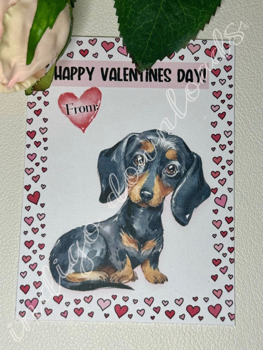 Printable Valentine Cards Instant Digital Download, Cute Watercolor ...