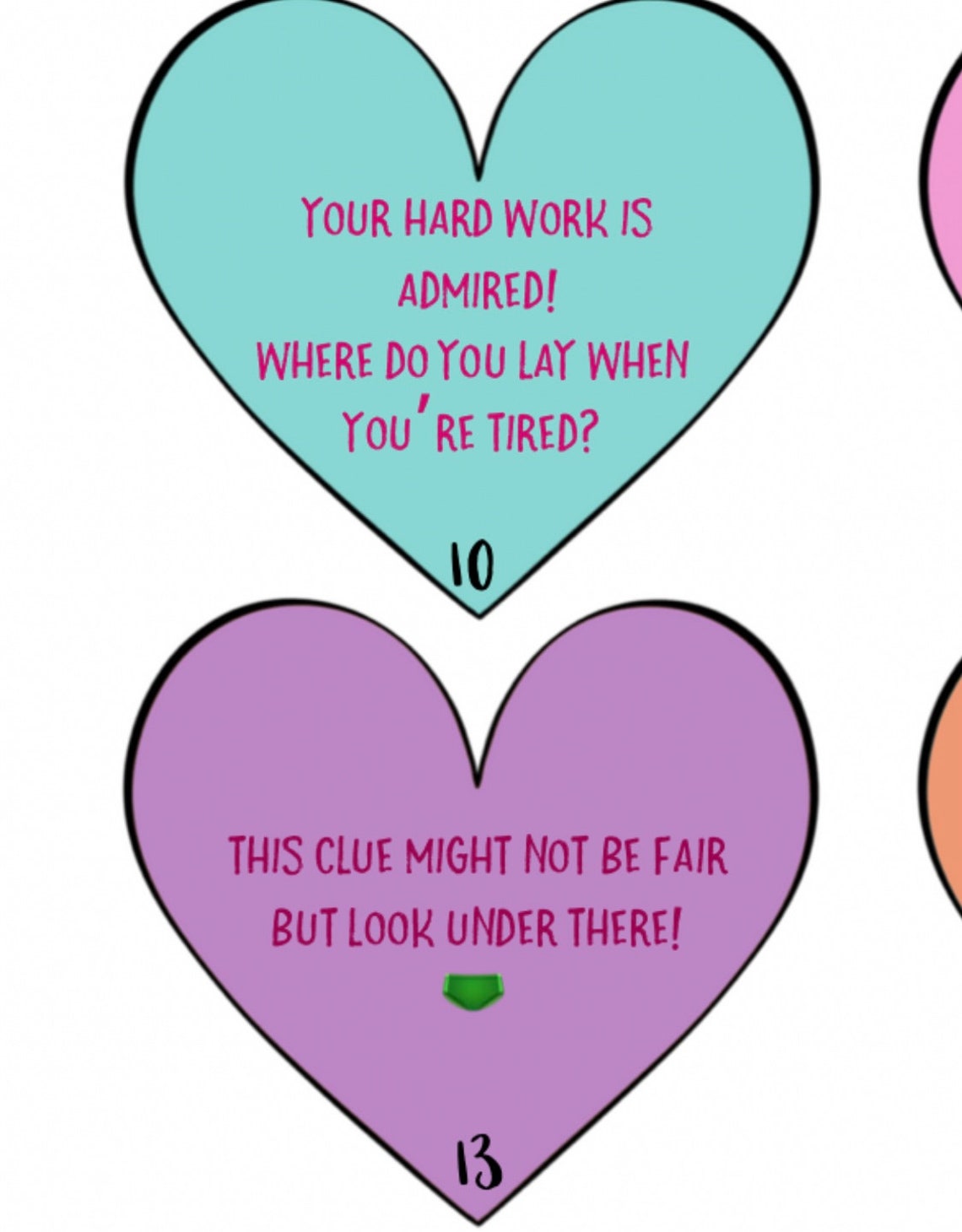 Valentines Day Treasure Hunt, Valentines Day Scavenger Hunt, Kids ...