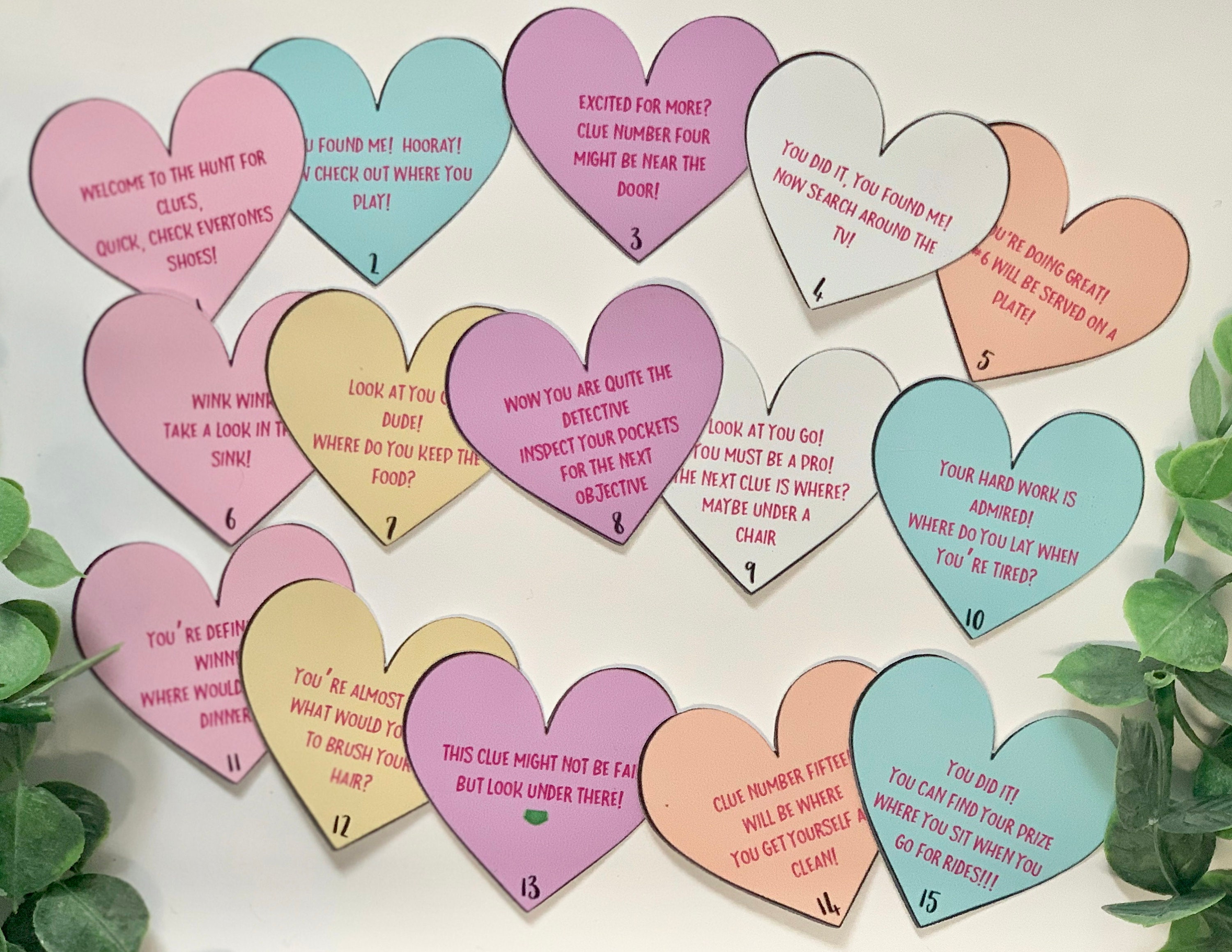 Valentines Day Treasure Hunt, Valentines Day Scavenger Hunt, Kids ...