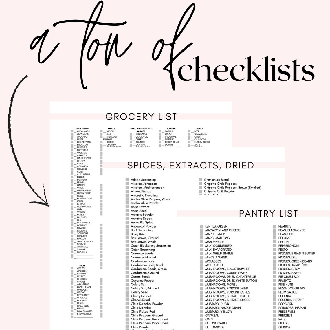 Meal Planner Printable With Meal Prep Planner Menu Planning Etsy