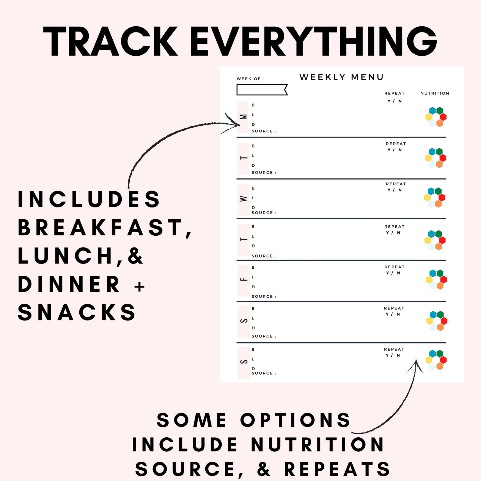 Meal Planner Printable With Meal Prep Planner Menu Planning Etsy meal-planner-printable-with-meal-prep-planner-menu-planning-etsy