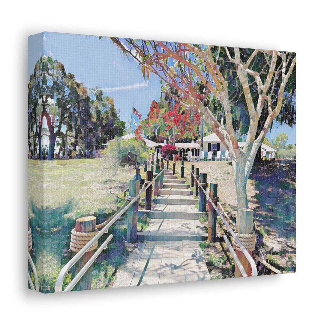 Boca Grande Art Jimmy Buffet Old Florida Art - Etsy