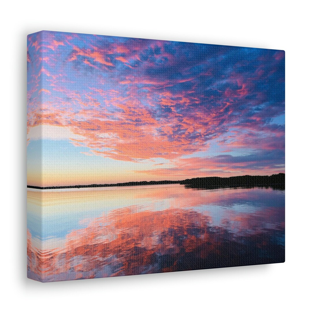 FL Canvas Wall Art 8X10 Canvas Painting Lake Sunrise Canvas - Etsy