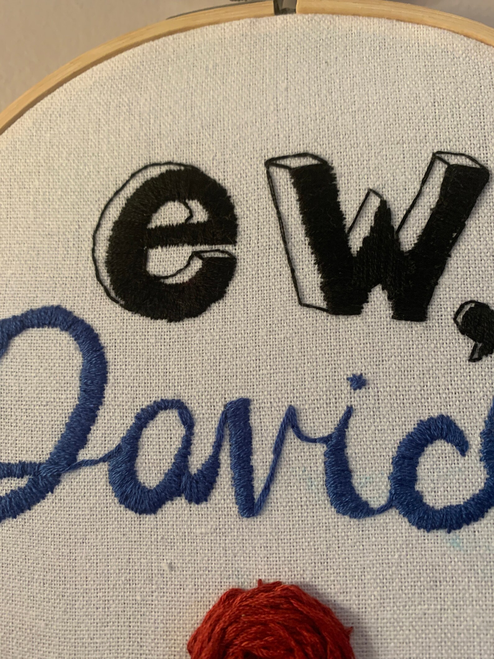 Schitt's Creek "ew David!" Embroidery - Etsy