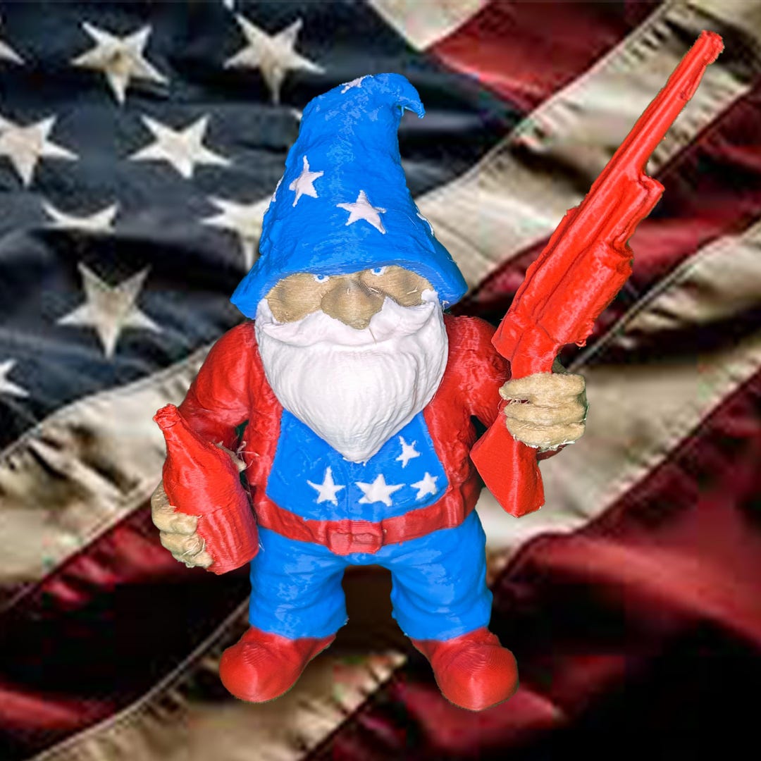 All American Gnome Handmade Gnome Garden Gnome Patriot Gnome 4th of ...