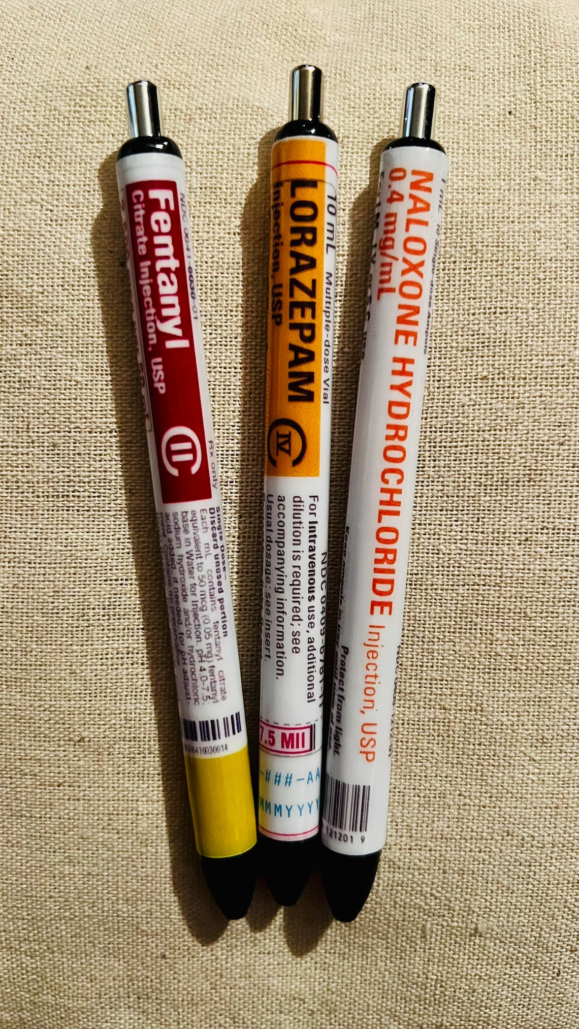 EMT, Lorazepam, Fentanyl, and Naloxone Hydrochloride. Paramedic Pens ...