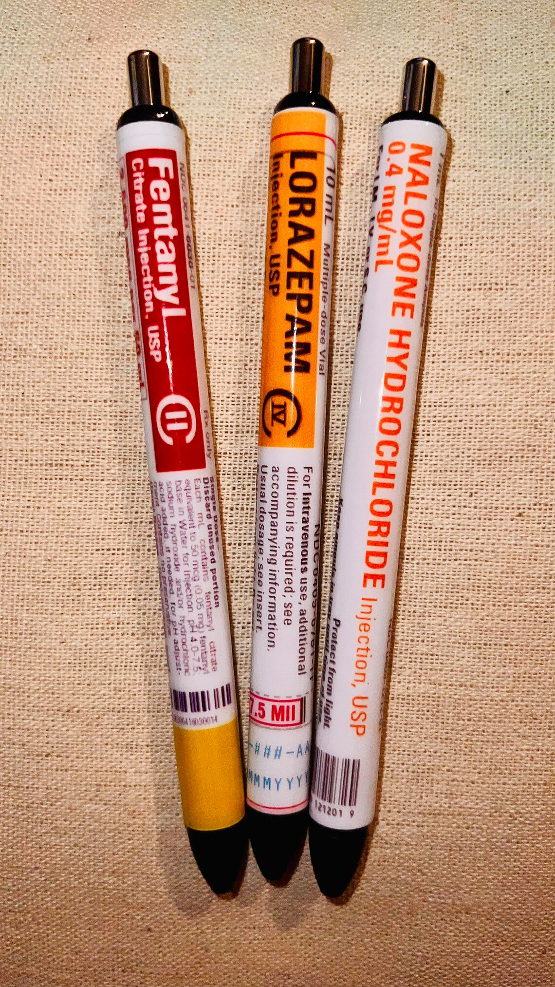 EMT, Lorazepam, Fentanyl, and Naloxone Hydrochloride. Paramedic Pens ...