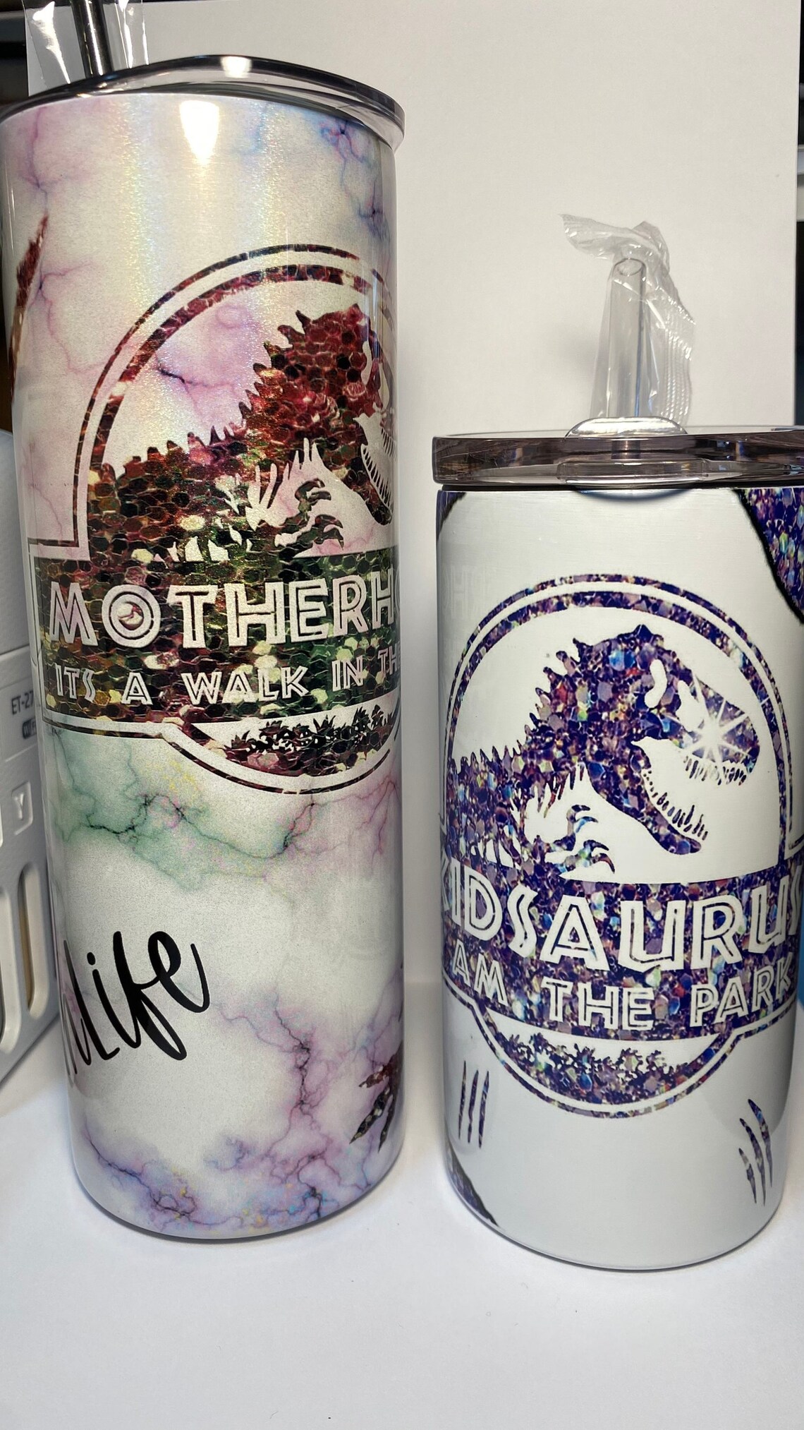 Mommy And Me Custom Tumbler Set Etsy
