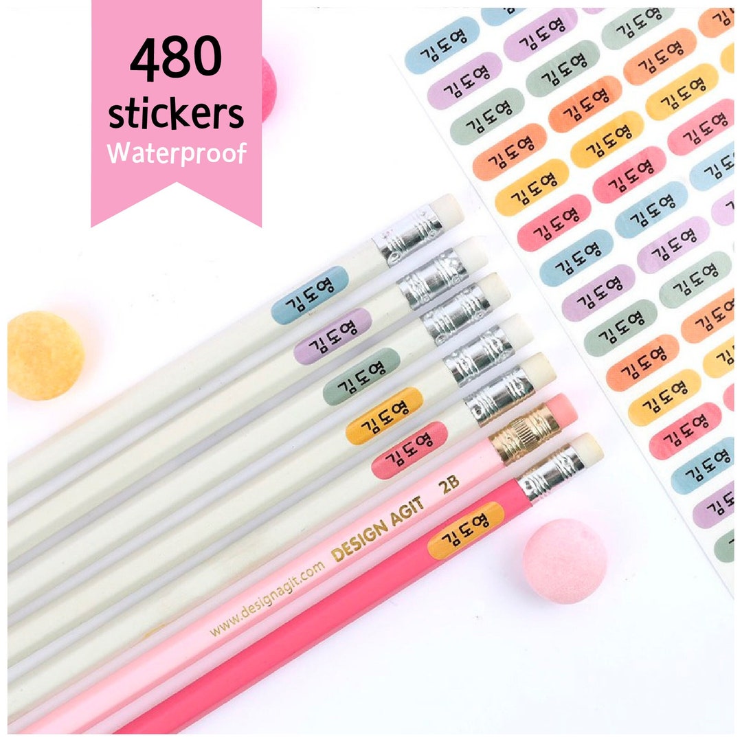 MINI WATERPROOF COLORFUL Labels for Kids | Daycare | Name Labels ...