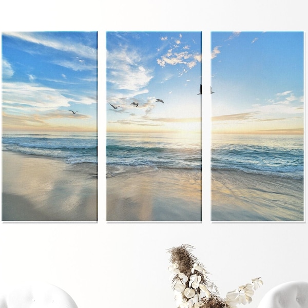 Beach Triptych - Etsy