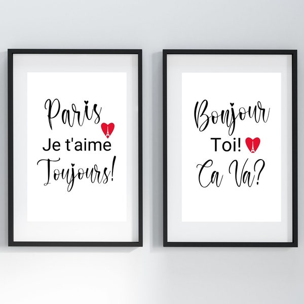 French Word Art - Etsy