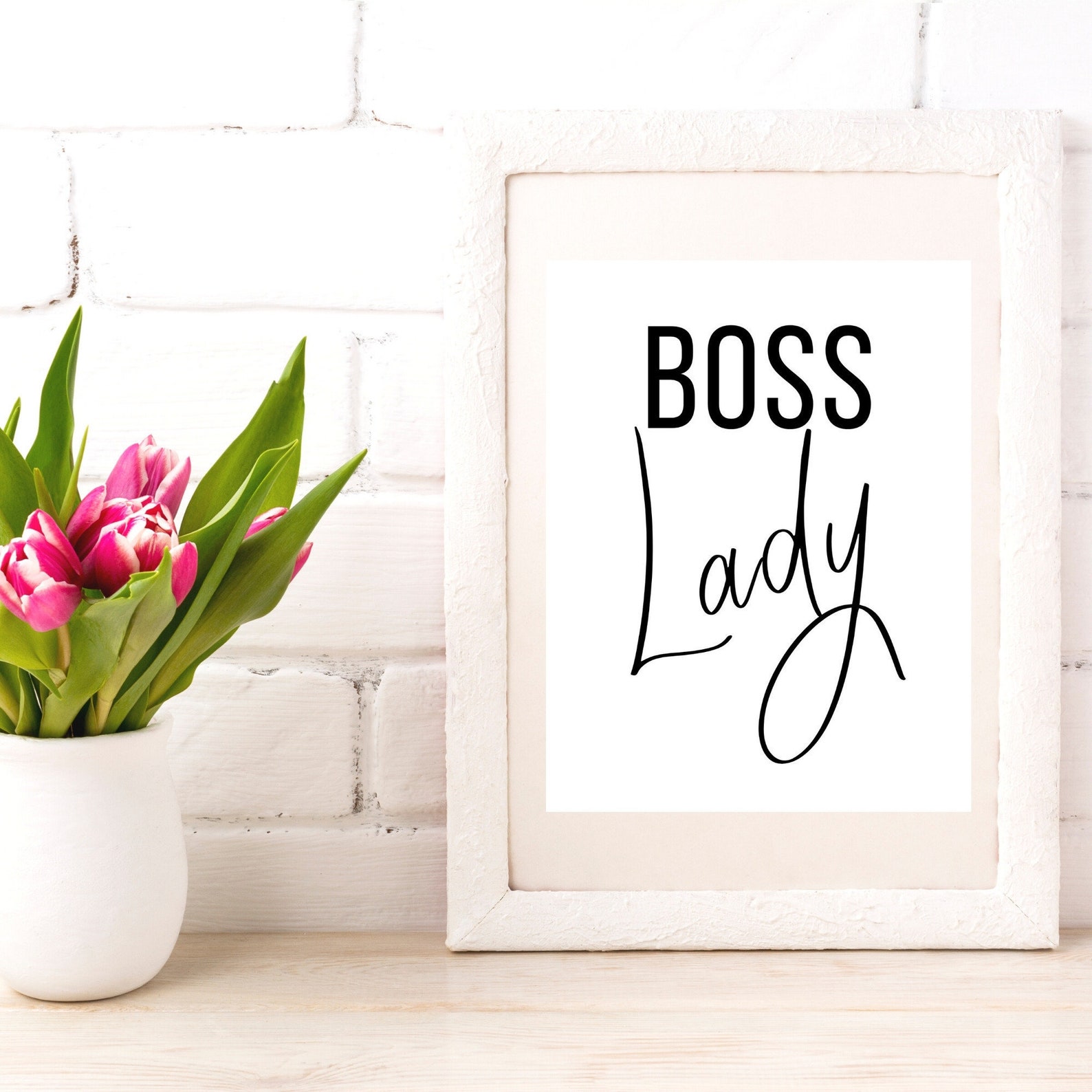Boss Lady Printable Boss Lady Wall Art Boss Lady Wall Decor - Etsy