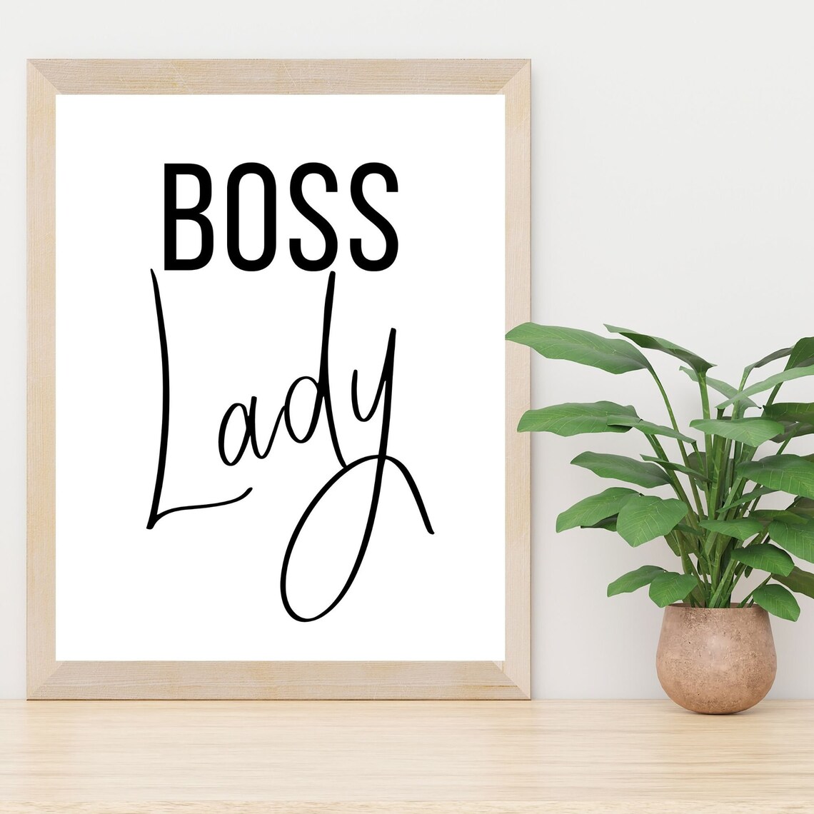 Boss Lady Printable Boss Lady Wall Art Boss Lady Wall Decor | Etsy