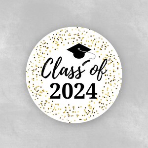PRINTED Customizable Graduation Class of 2024 Stickers - Etsy