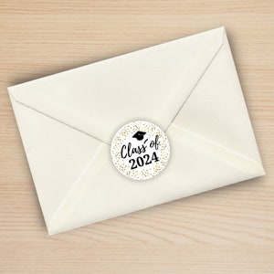 PRINTED Customizable Graduation Class of 2024 Stickers - Etsy