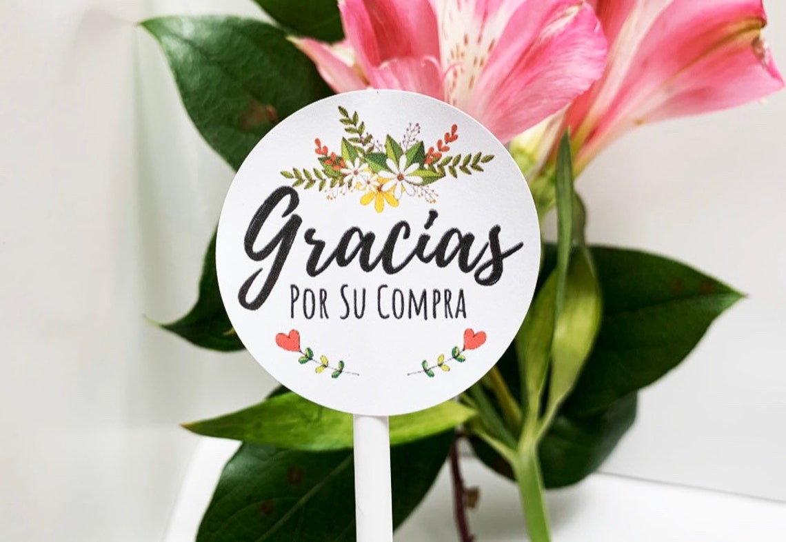 Gracias Por Su Compra Stickers Different Variations Available | Etsy