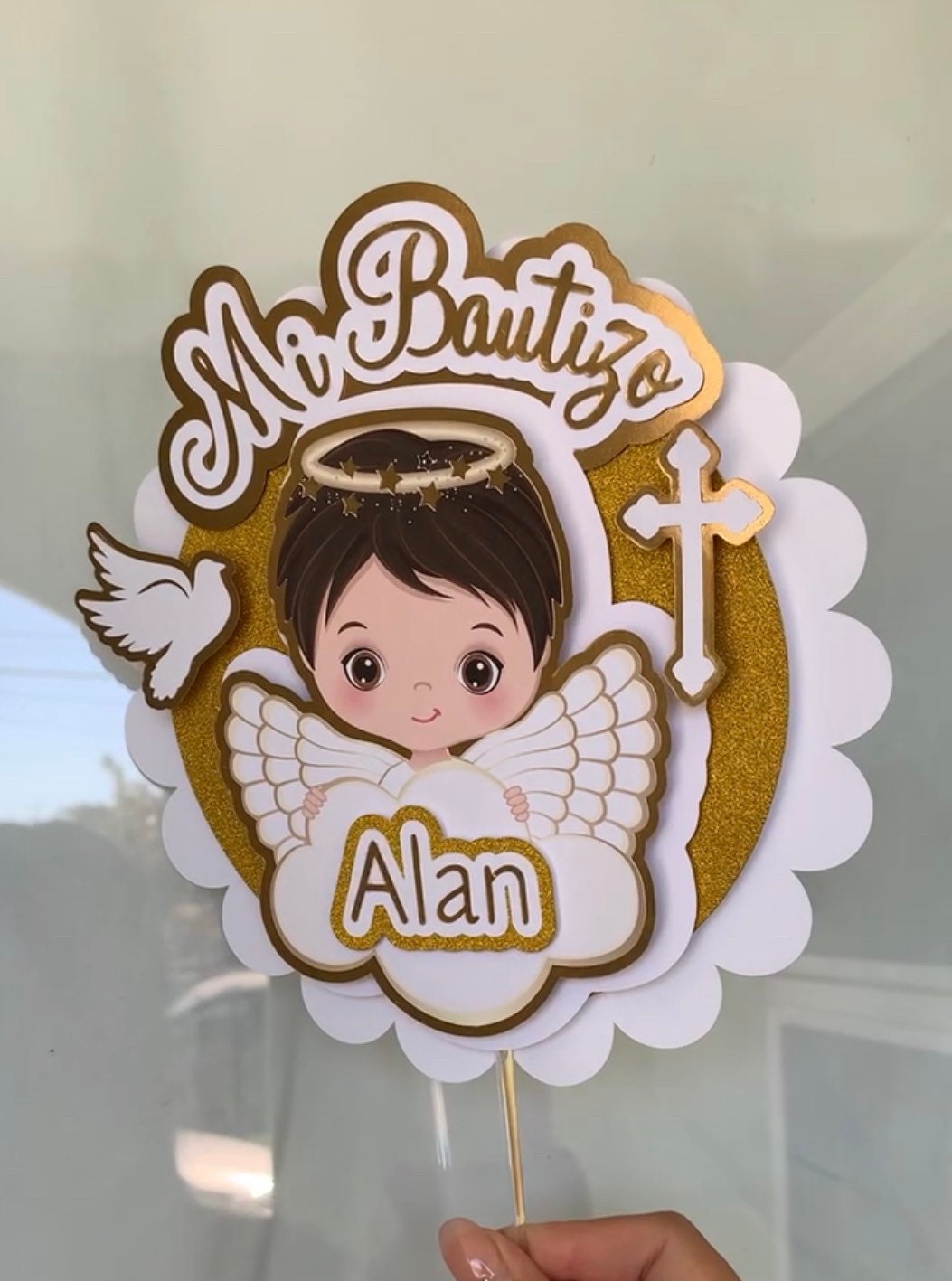 Mi Bautizo 3D Cake Topper/ Adorno para pastel/ Baptism - Etsy México
